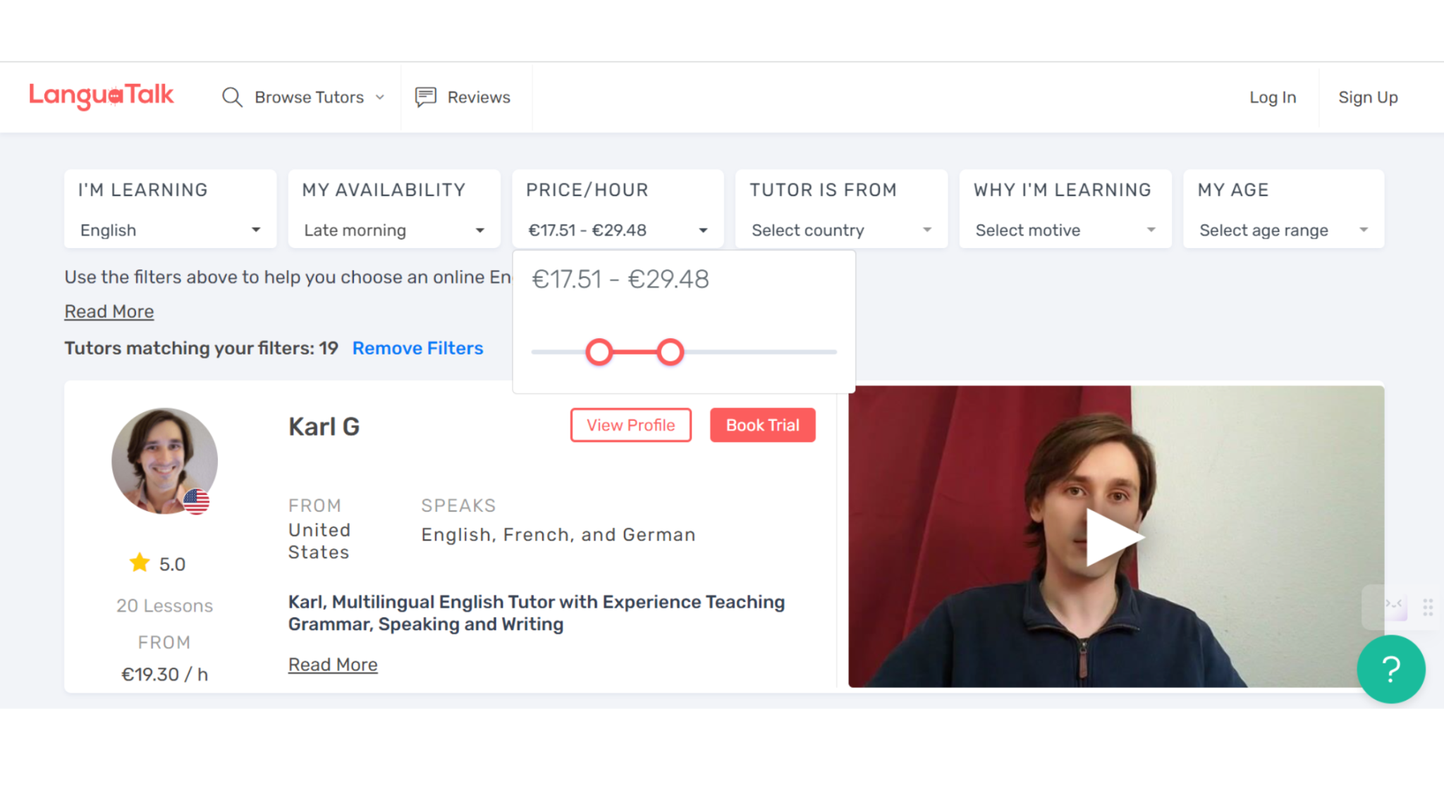 LanguaTalk Review for Students - Learn a Language Online - One Minute English